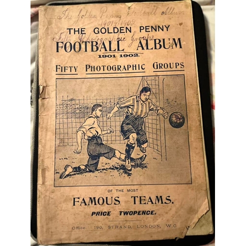 1901/02 Golden Penny Football Album, Annotations on Front cover ...