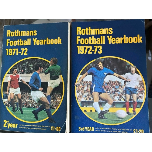 1971/72 and 1972/73 Rothman Yearbooks good condition