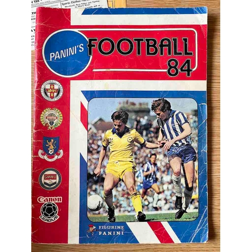Football 84, Complete Sticker album but poor front cover and some ...