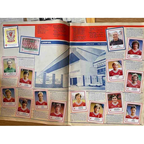 Football 84, Complete Sticker album but poor front cover and some ...