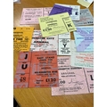 11 x Arsenal Tickets, Arsenal (Home 75/76), Burnley 68/69, Leicester ...