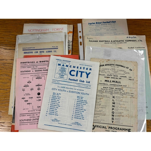 RESERVE FOOTBALL PROGRAMMES; 34 programmes from 1949-1970 there are 12 ...