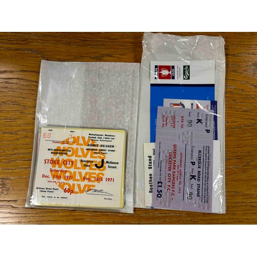 FOOTBALL MATCH TICKETS; 51 x tickets include 43 x Wolves home match ...