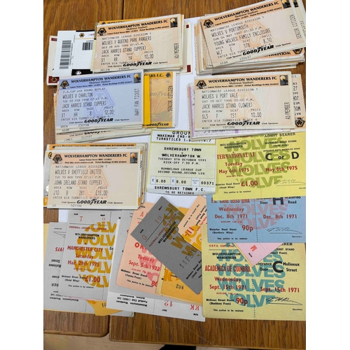 125 Wolves ticket stubs 1969 - 2017