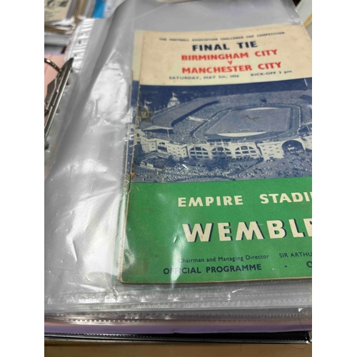 FAC Final Programme collection; All in collectors folders, 3 x 1950's ...