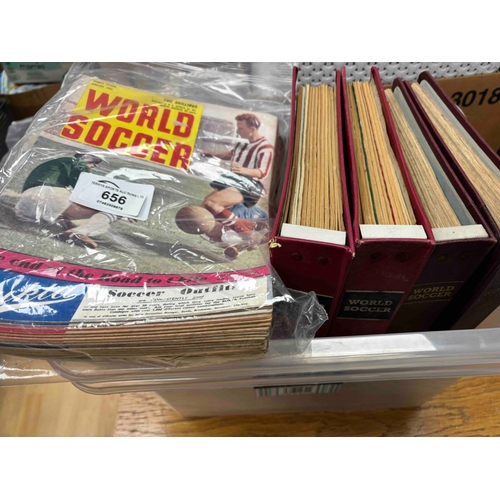 World Soccer magazines in official World Soccer Binders for; 1963, 1967 ...