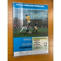 Ticket + Programme 1973 England v Scotland,