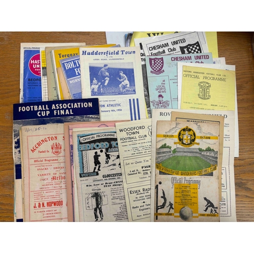 FOOTBALL PROGRAMMES; Mostly Non-League and Reserves; 2 x 1940's ...