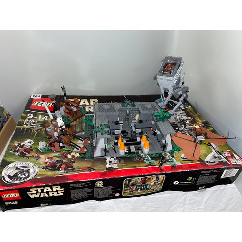 LEGO STAR WARS 8038 THE BATTLE OF ENDOR PRE BUILT WITH BOX AND INSTRUCTIONS