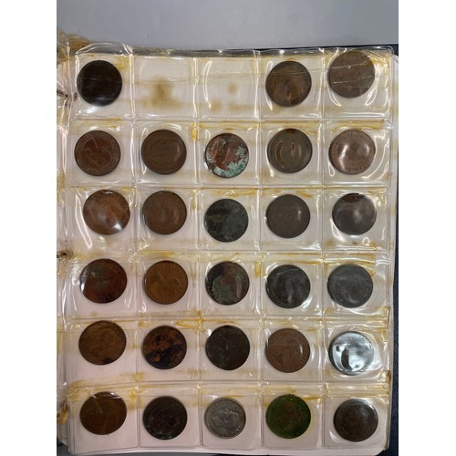 A4 COIN ALBUM OF GB MAINLY PRE DECIMAL COINS