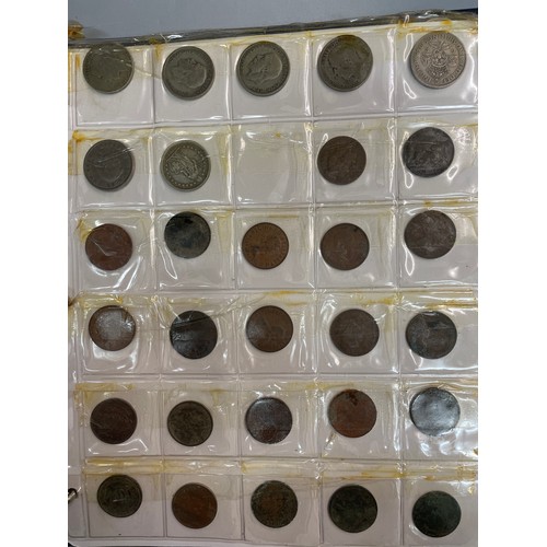 A4 COIN ALBUM OF GB MAINLY PRE DECIMAL COINS
