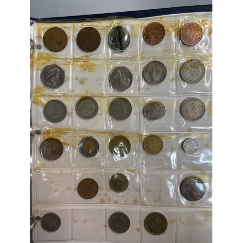 A4 COIN ALBUM OF GB MAINLY PRE DECIMAL COINS
