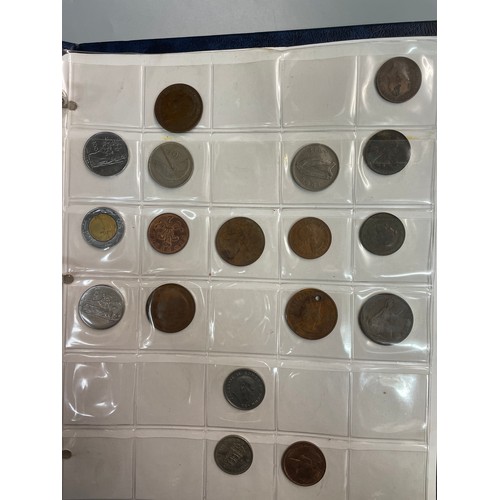 A4 COIN ALBUM OF GB MAINLY PRE DECIMAL COINS