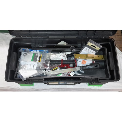 PLASTIC TOOL BOX WITH G MIXED TOOLS
