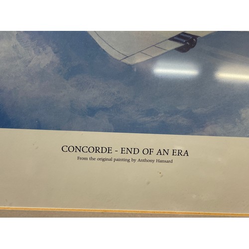 LIMITED EDITION LITHOGRAPHIC PRINT 896/1950 BY ANTHONY HANSARD CONCORDE ...