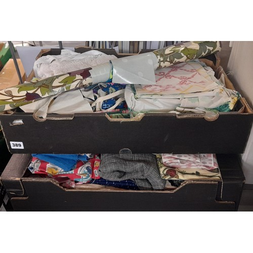 TWO CARTONS - ASSORTED FABRIC SAMPLES