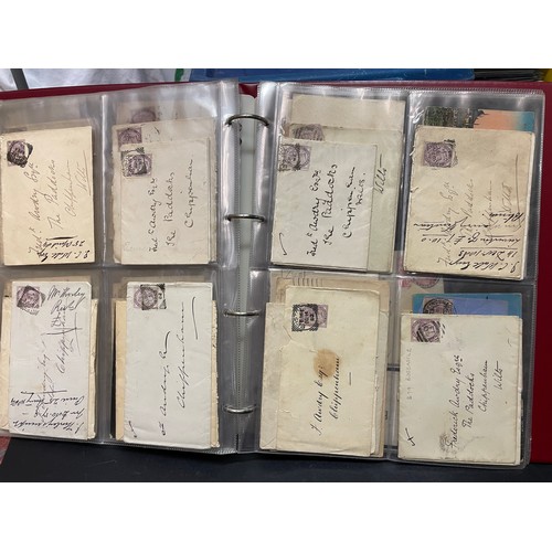 GREAT BRITAIN COLLECTION THE VICTORIAN FRANKED STAMP POSTCARDS AND LETTERS