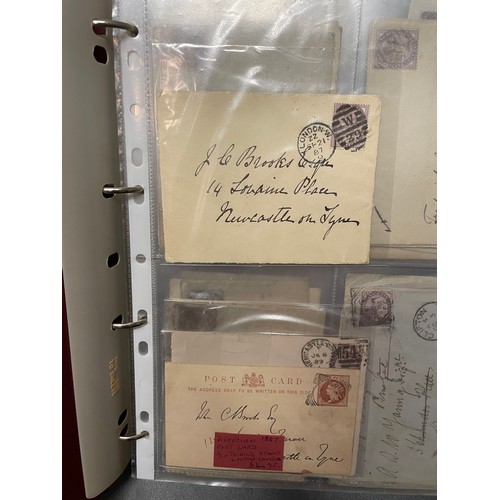 GREAT BRITAIN COLLECTION THE VICTORIAN FRANKED STAMP POSTCARDS AND LETTERS