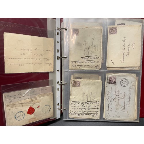 GREAT BRITAIN COLLECTION THE VICTORIAN FRANKED STAMP POSTCARDS AND LETTERS