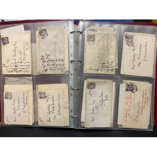 GREAT BRITAIN COLLECTION THE VICTORIAN FRANKED STAMP POSTCARDS AND LETTERS