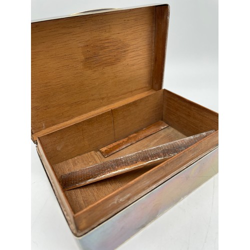 SHEFFIELD SILVER CIGARETTE BOX