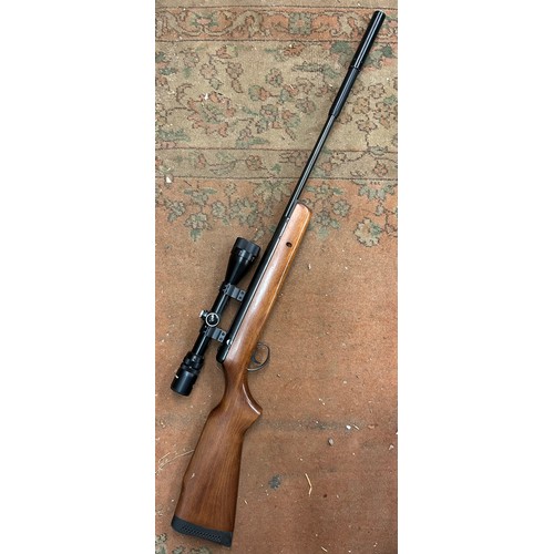 BSA LIMITED AIR RIFLE WITH A BUSH MASTER SCOPE