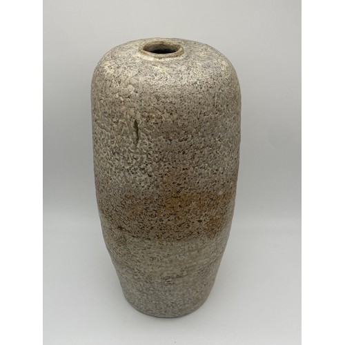 STUDIO POTTERY STONEWARE TEXTURED VASE