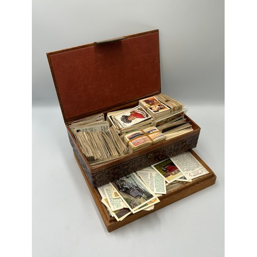 BOX OF GRANDEE, WILLS, AND KELLOGS CIGARETTE CARDS, PLUS OTHER CARDS ...