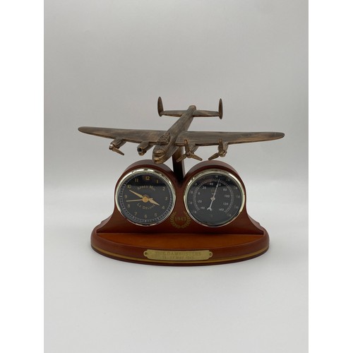 BRADFORD EXCHANGE THE DAMBUSTERS DESK CLOCK (PROPELLERS A/F)