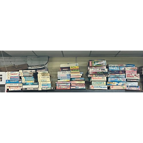 LARGE QUANTITY OF BOXED GAMES INC. BRIDGE BUSTER, MOUSE TRAP, LUCKY ...