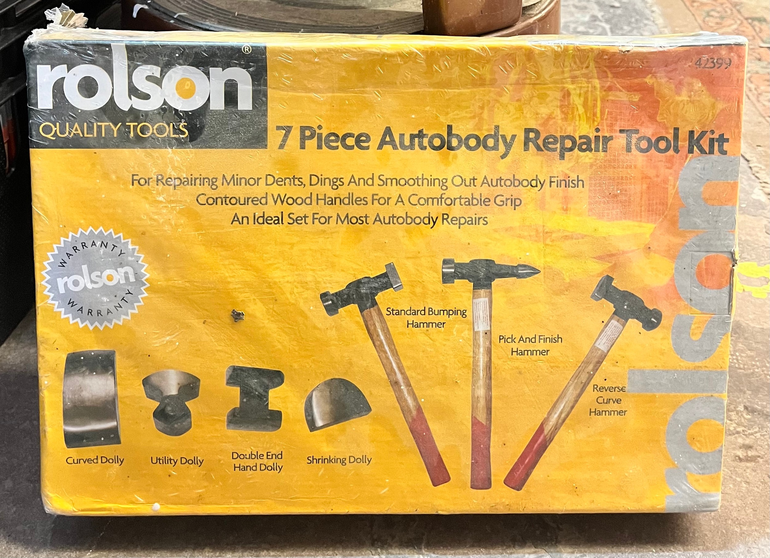 ROLSON SEVEN PIECE AUTO BODY REPAIR TOOL KIT
