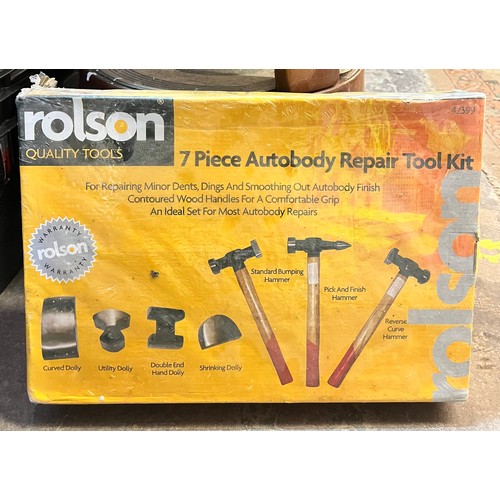 ROLSON SEVEN PIECE AUTO BODY REPAIR TOOL KIT