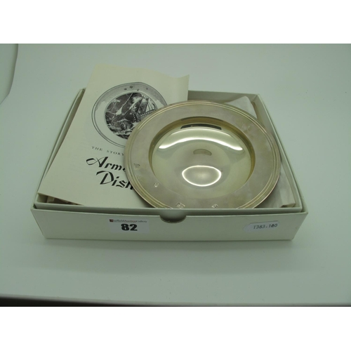 A Hallmarked Silver Armada Dish, Mappin & Webb, London 1981, bearing ...