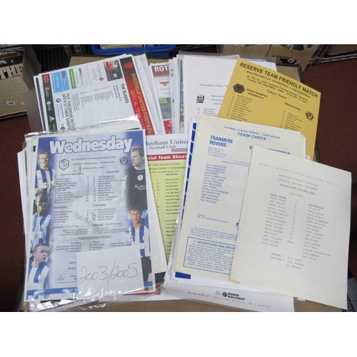 Chesterfield Away Team Sheets, 1982 to 2019, including 82 at Tranmere ...