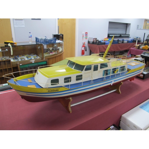 A Kit Built Robbe (German) 1:20 Scale Bussard Model Boat, including ...