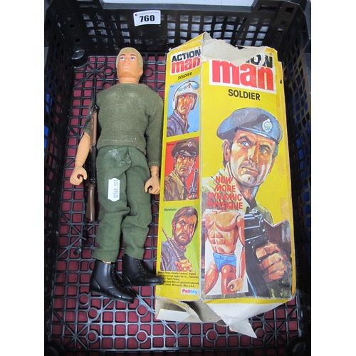 Action Man Eagle Eyes Soldier, flock hair, blue eyes, green jumper ...