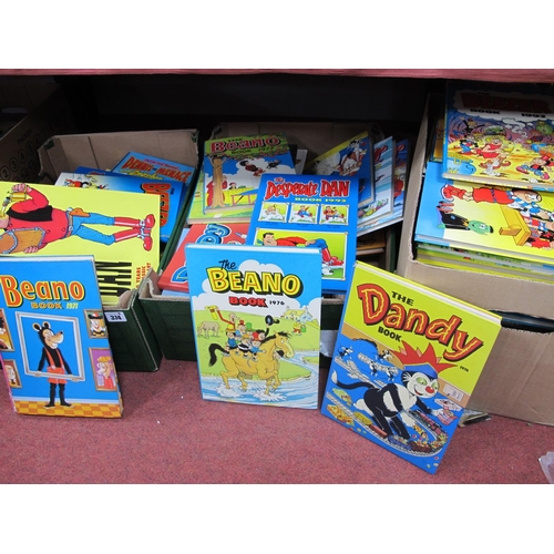 Three Boxes of British Comics, to include The Beano, Beezer, Bash ...