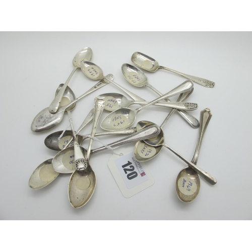 Fifteen Assorted Hallmarked Silver Tea and Other Spoons, (various ...