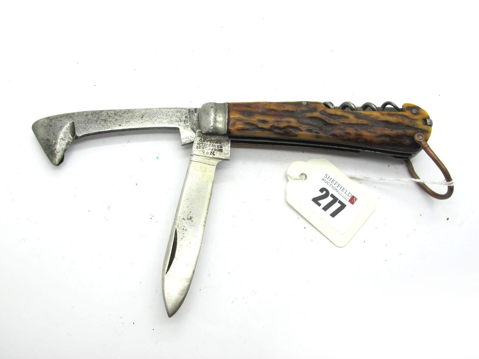 Scribe Knife; Rodgers & Son, No 6 Norfolk St, Sheffield, single blade ...