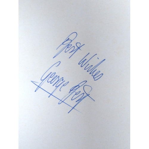 George Best Autograph, blue ink signed (unverified) on a George Best ...
