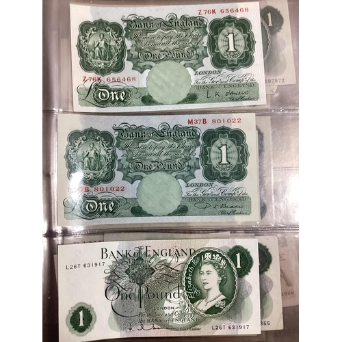 Large Collection Of Mainly GB Banknotes, including Ten Shillings, £1, £ ...