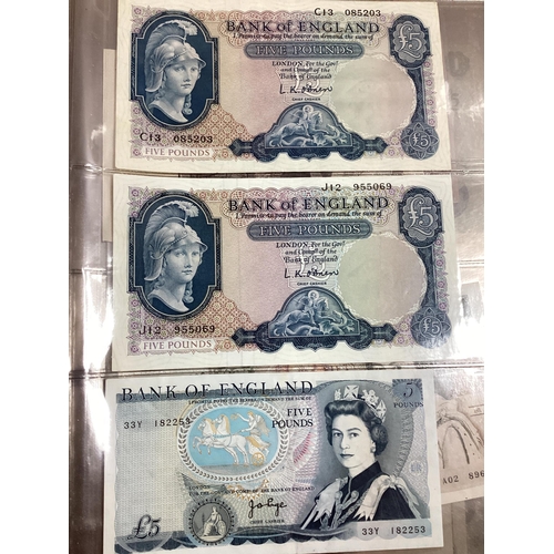Large Collection Of Mainly GB Banknotes, including Ten Shillings, £1, £ ...