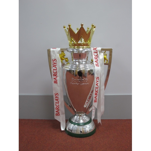 The Barclays Premier League Replica Trophy, in silvered resin, with ...