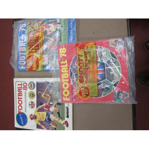 Panini Football Sticker Albums, 78, 79 and 80, all complete. (3)