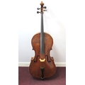 Cello - Good Quality German Cello, circa 1890, with two piece back, 76 ...