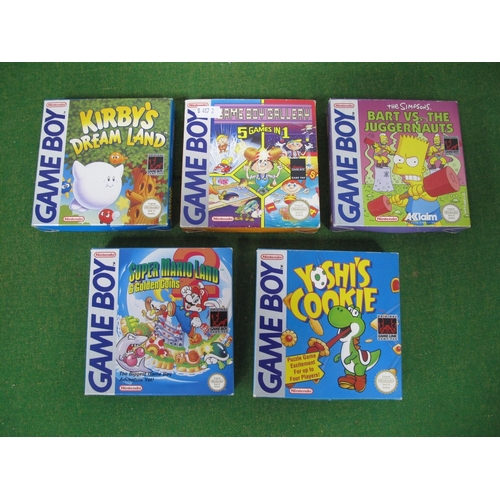 Five Original Nintendo Game Boy Games Cartridges comprising of Super ...
