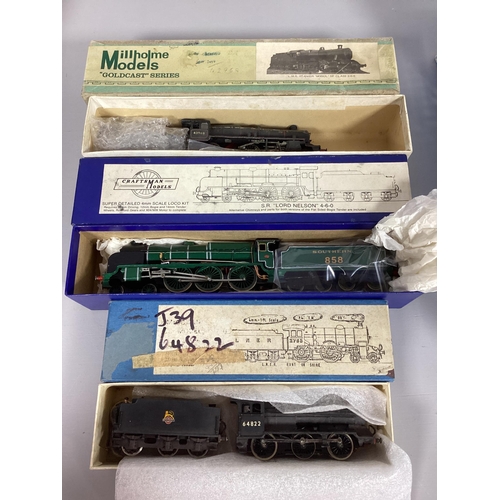 Three OO Gauge Kit Built British Steam Outline Locomotives, all spares ...