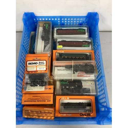 A quantity of European outline, HO scale Narrow Gauge items, by Liliput ...