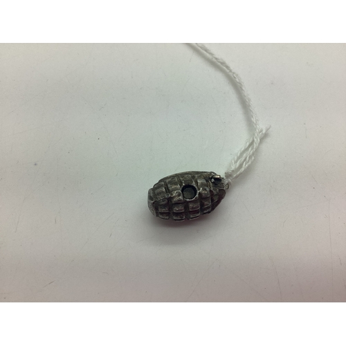 WWI Pendant Stanhope Viewer in The Form of a Mills Bomb, the Stanhope ...