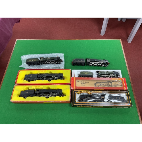 Six 'OO' Gauge/4mm Steam Tender Locomotives, comprising boxed Hornby ...